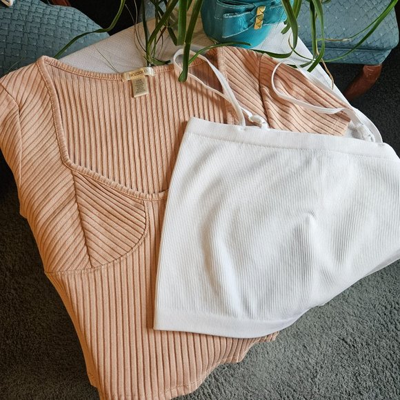 Bozzolo | Tops | Bozzolo Euc 2 Piece Bundle Peach White Size L And ...
